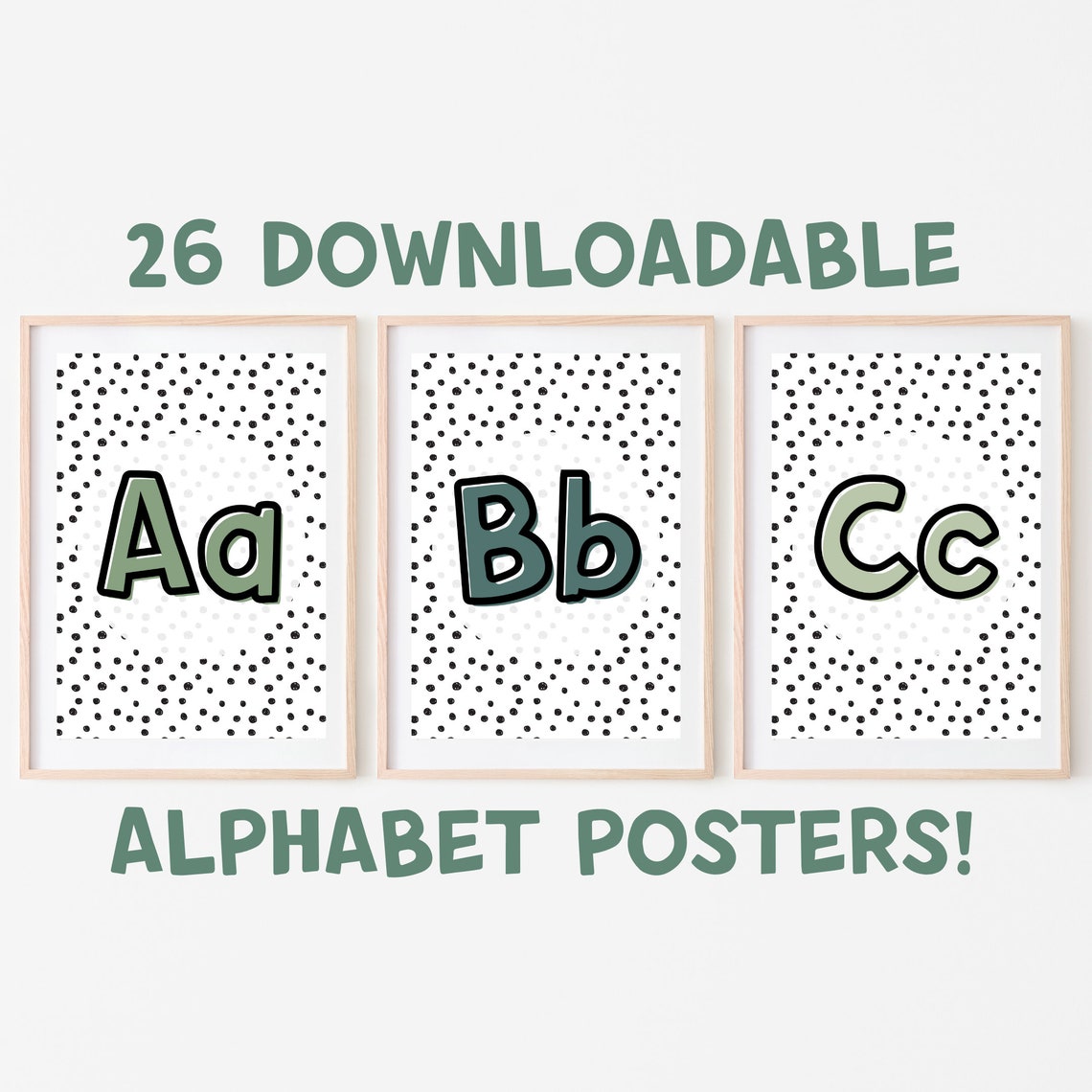 Digital Download Classroom Decor Alphabet Poster Set - Etsy