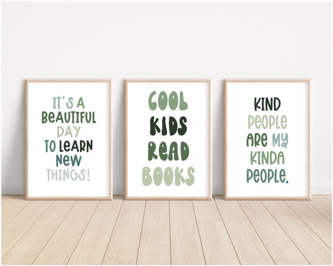Digital Download Classroom Decor, Printable Classroom Poster Set ...