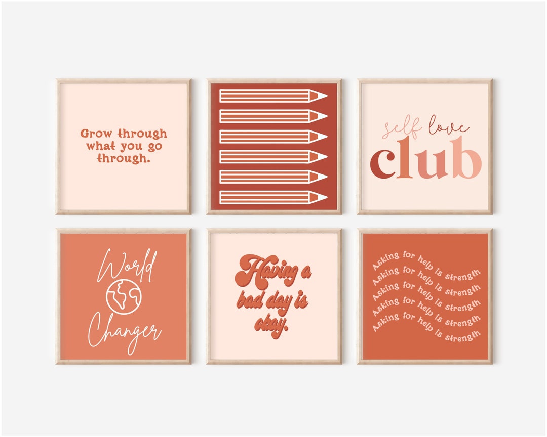 Classroom Posters Elementary, High School, Boho Classroom Decor, Growth ...