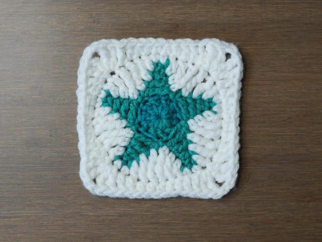 Star Granny Square Pattern | Crochet Star Appliqué | PDF Pattern ...