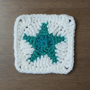 Star Granny Square Pattern | Crochet Star Appliqué | PDF Pattern ...
