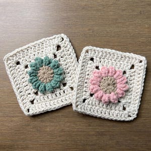 Crochet Flower Granny Square Pattern | Crochet 3D Flower | PDF Pattern ...