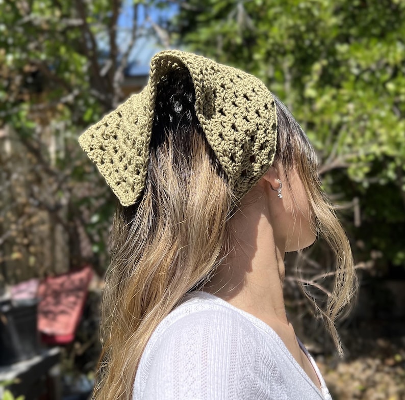 Granny Triangle Bandana Pattern | Crochet Bandana Pattern | PDF Pattern ...
