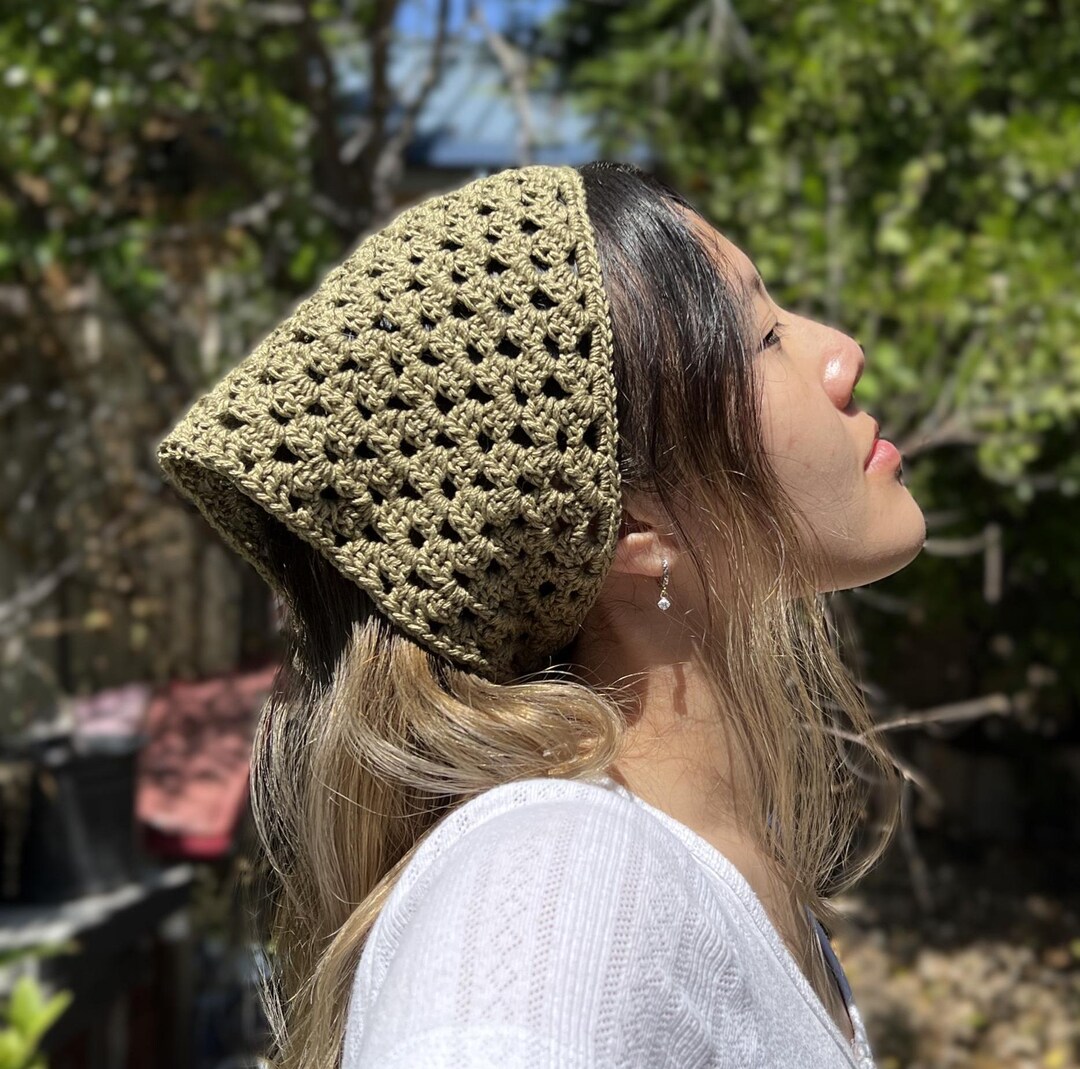 Granny Triangle Bandana Pattern | Crochet Bandana Pattern | PDF Pattern ...