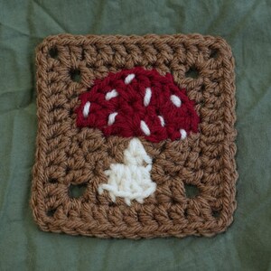 Fall Granny Square Patterns | Pumpkin Granny Square | Mushroom Granny ...
