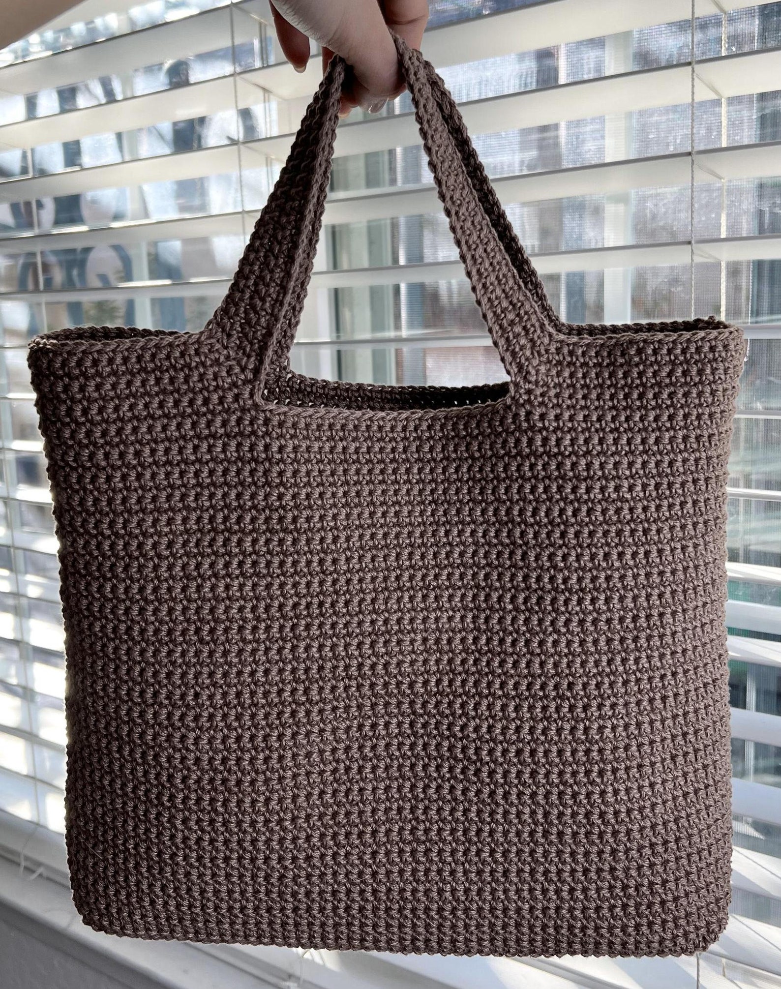 Simple Crochet Tote Bag Pattern | Crochet Easy Tote | PDF Pattern ...