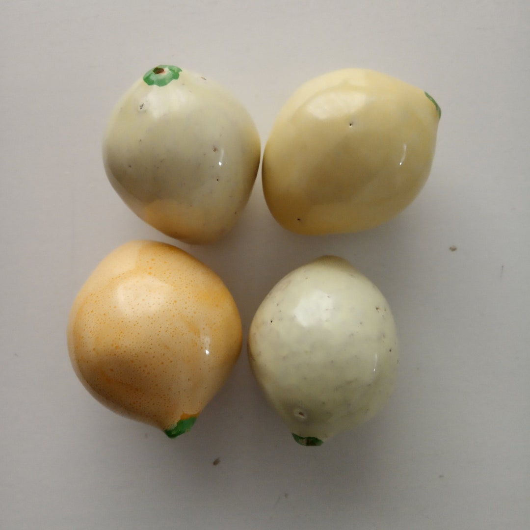 Ceramic Lemon, Handmade Lemon Sculpture, Party Decoration, Kitchenware ...