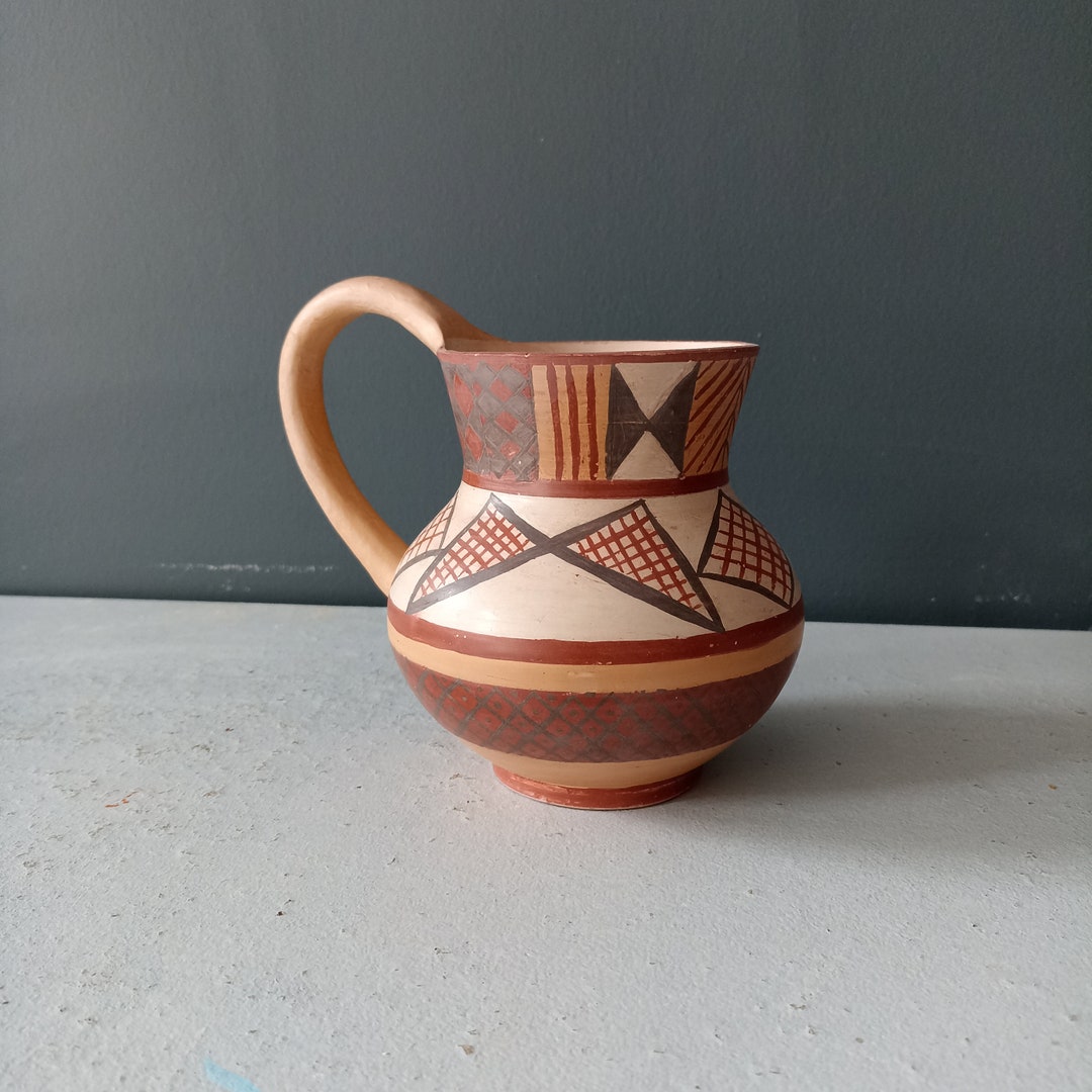 Terracotta Jug / Handmade Unglazed Pottery Design - Etsy