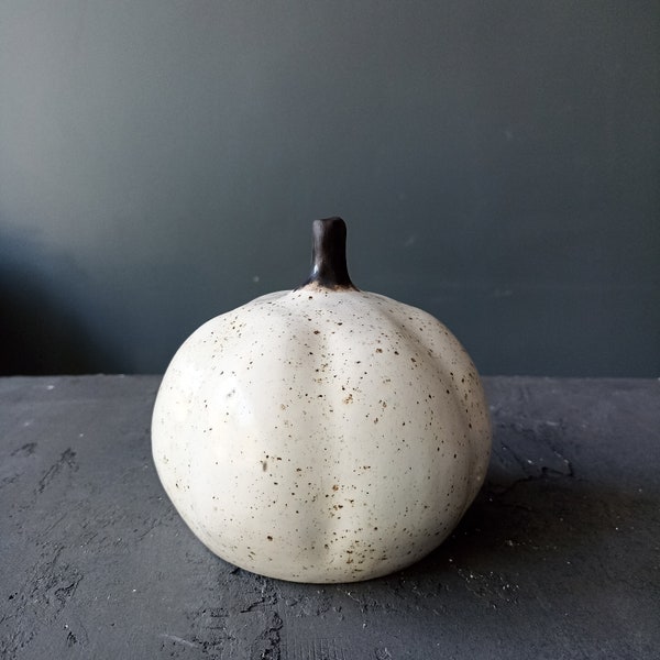 White Ceramic Pumpkin - Etsy