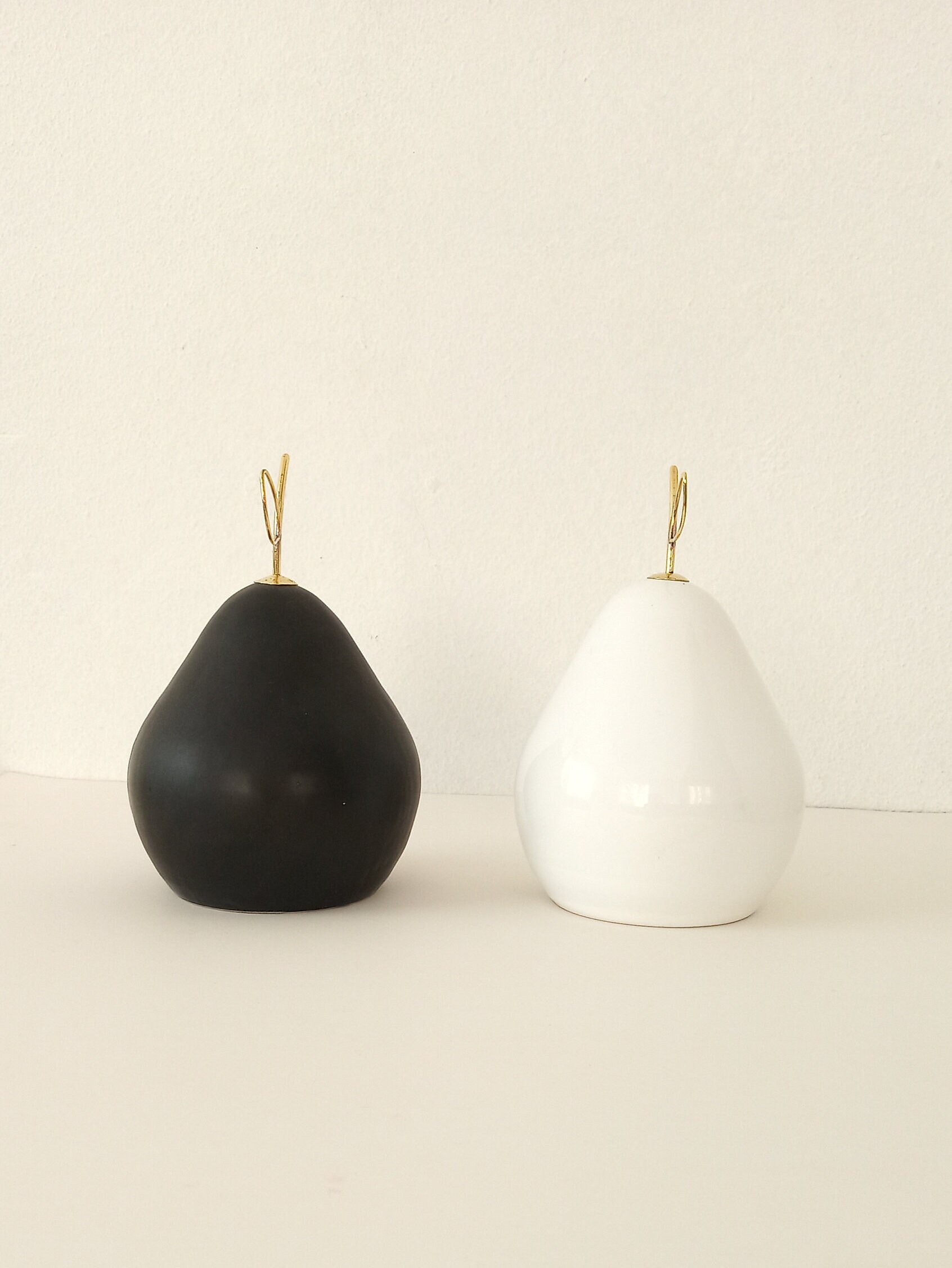 Handmade Ceramic Pear Sculpture, Table Setting, Homedecor Art Object ...
