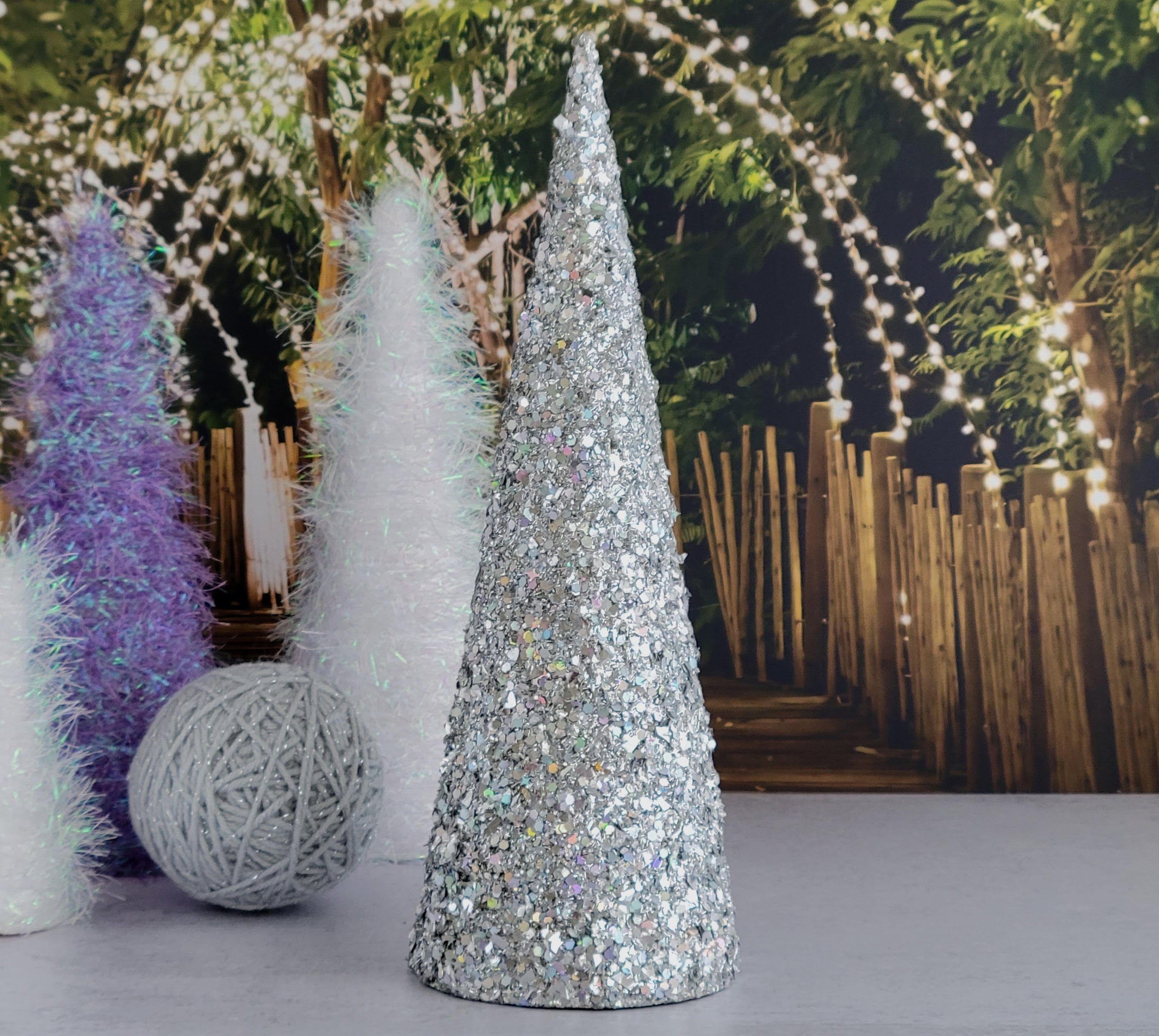 Silver Glitter Tree