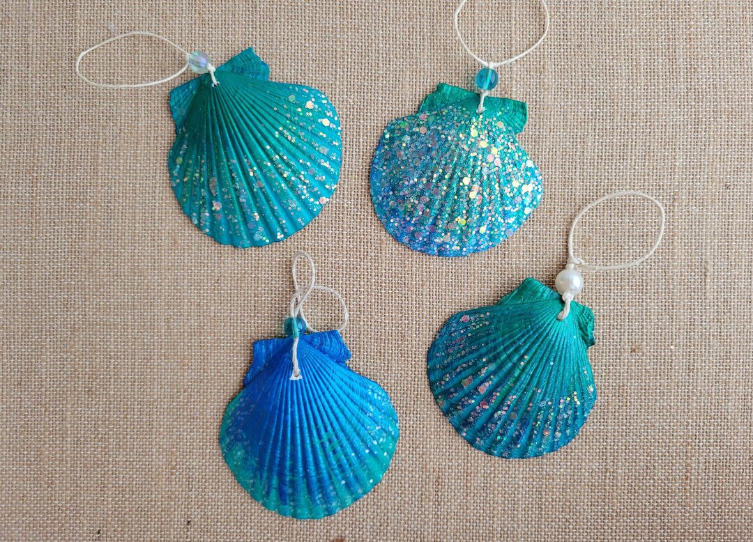 Shades of the Ocean Seashell Ornaments – Handmade to Order - Pick Your ...