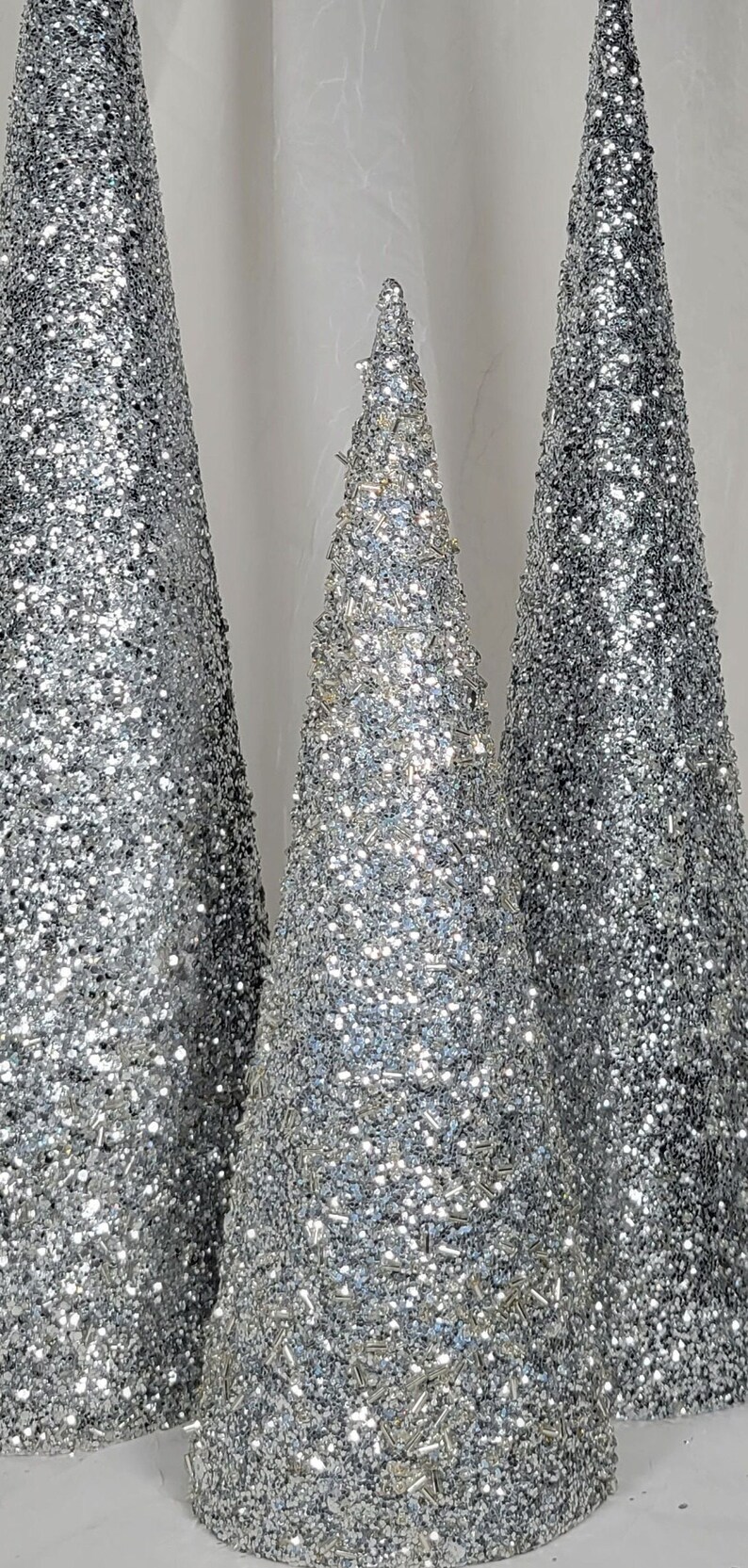 Silver Glitter Tree: Handmade Party Centerpiece - Etsy