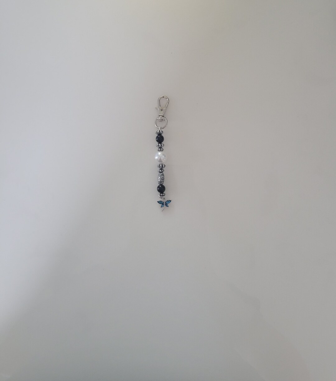 The Wlake Dark Blue Glass Bead Keychains Each Beaded Keychain is 14.99 ...