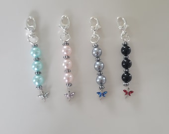 Glass Bead Keychain | Etsy