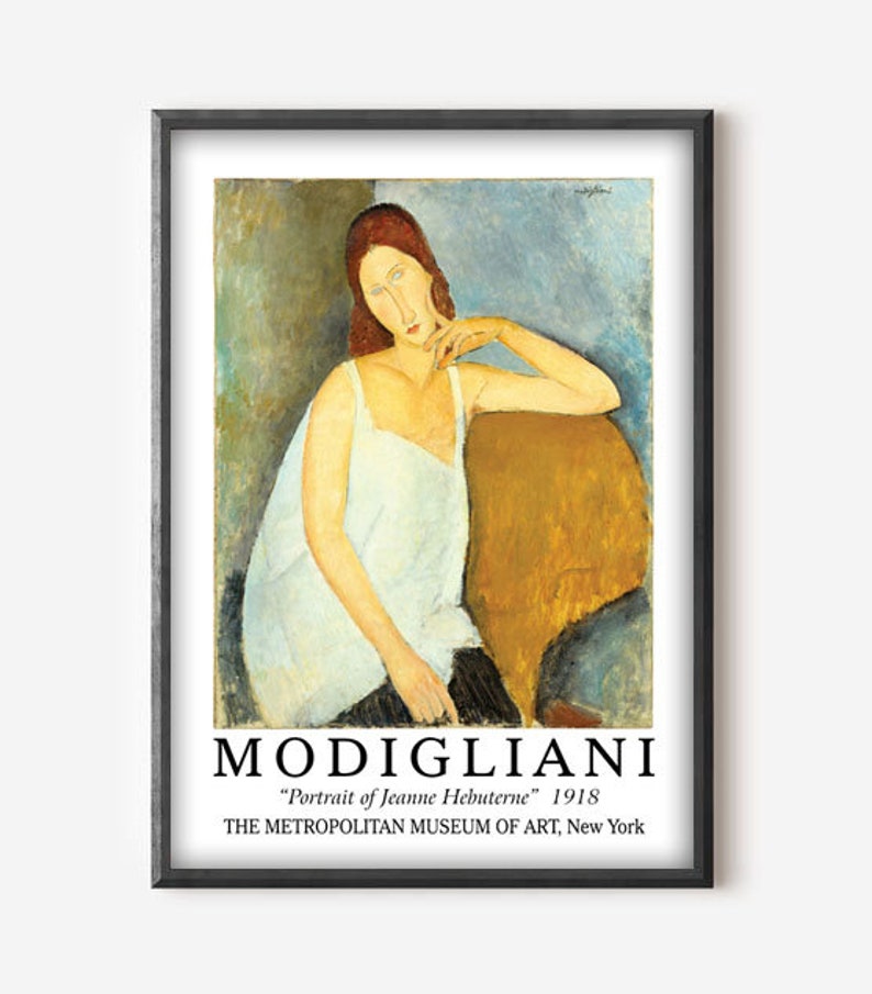 Amedeo Modigliani Print Set of 4 Modigliani Poster Printable - Etsy France