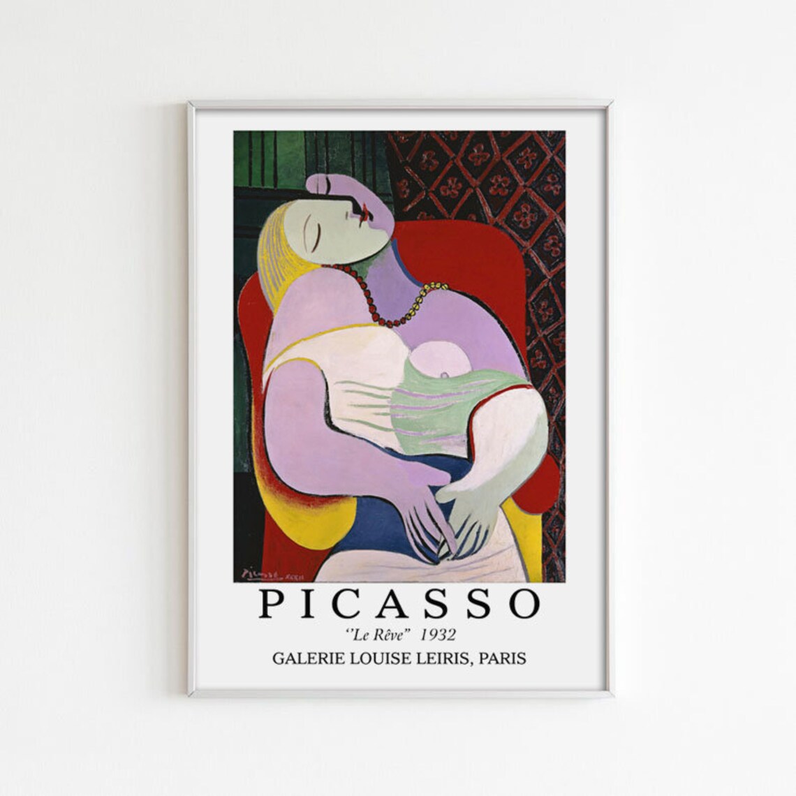 Pablo Picasso Print Cubism Art Picasso Exhibition Le Rêve - Etsy
