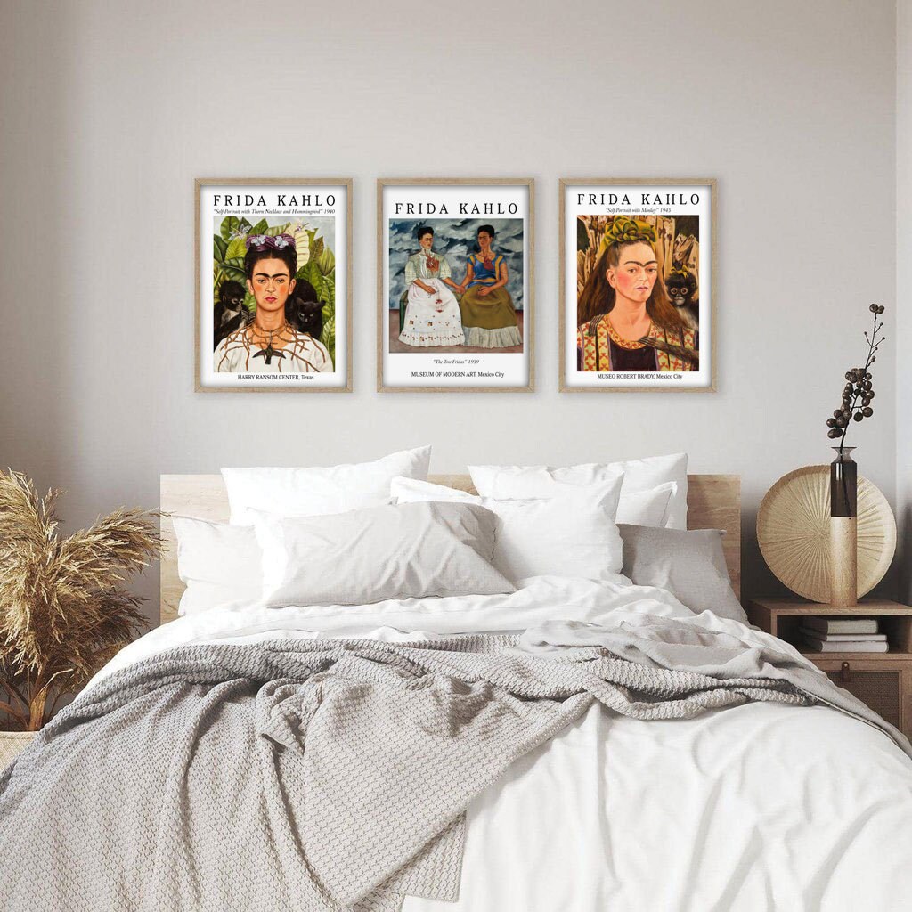 Frida Kahlo Print Set of 3 Frida Kahlo Poster Exhibition - Etsy