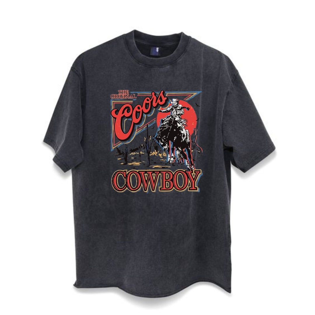 Coors Western Cowboy T-shirt, Vintage 90s Western Shirt, Retro Coors ...