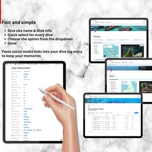 Scuba Diving Notion Template, Dive Logbook (digital Planner) - Etsy