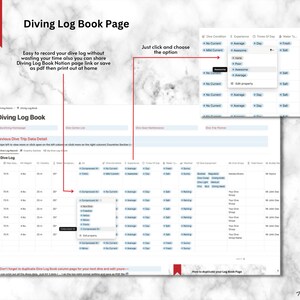 Scuba Diving Notion Template, Scuba Diving Log Book, Dive Log Book Notion, Freediver Log Book ...
