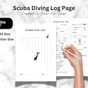 Scuba Diving Log Book, Dive Log Pdf, Dive Log, Printable - Etsy