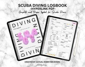 Printable Dive Log Book - Etsy