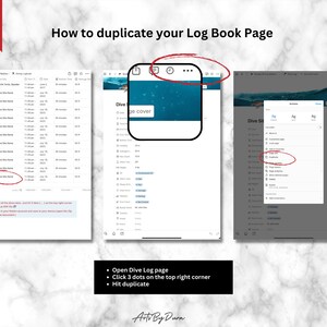 Scuba Diving Notion Template, Scuba Diving Log Book, Dive Log Book Notion, Freediver Log Book ...