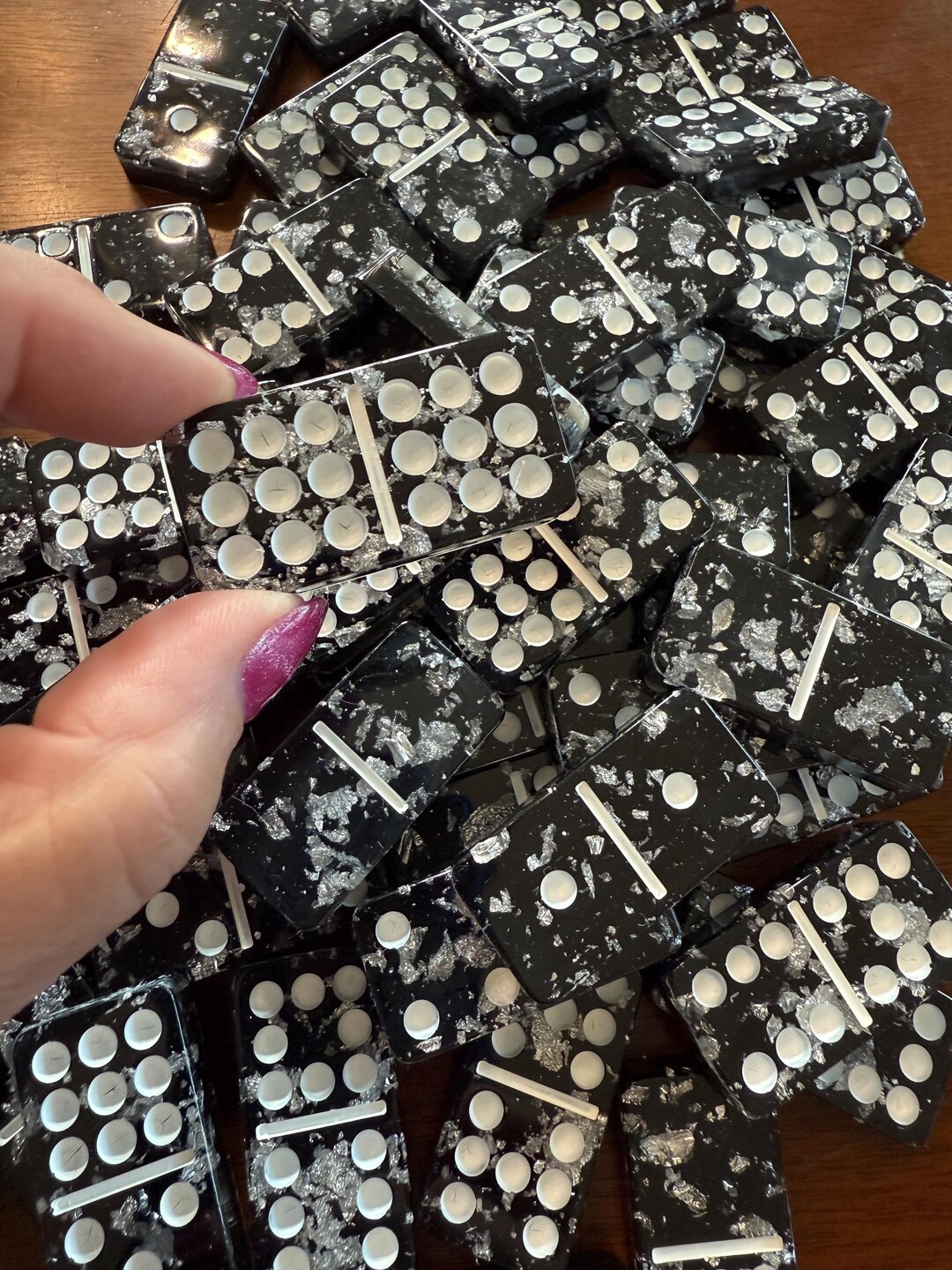 LV Raiders-inspired Double-9 Dominoes Set, Including Trains, Platform ...