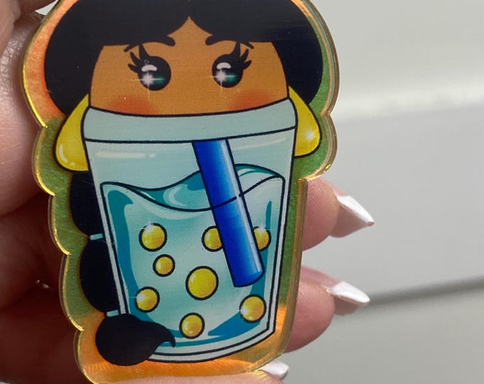 Princess Boba Tea Coverminder Magnet - Etsy