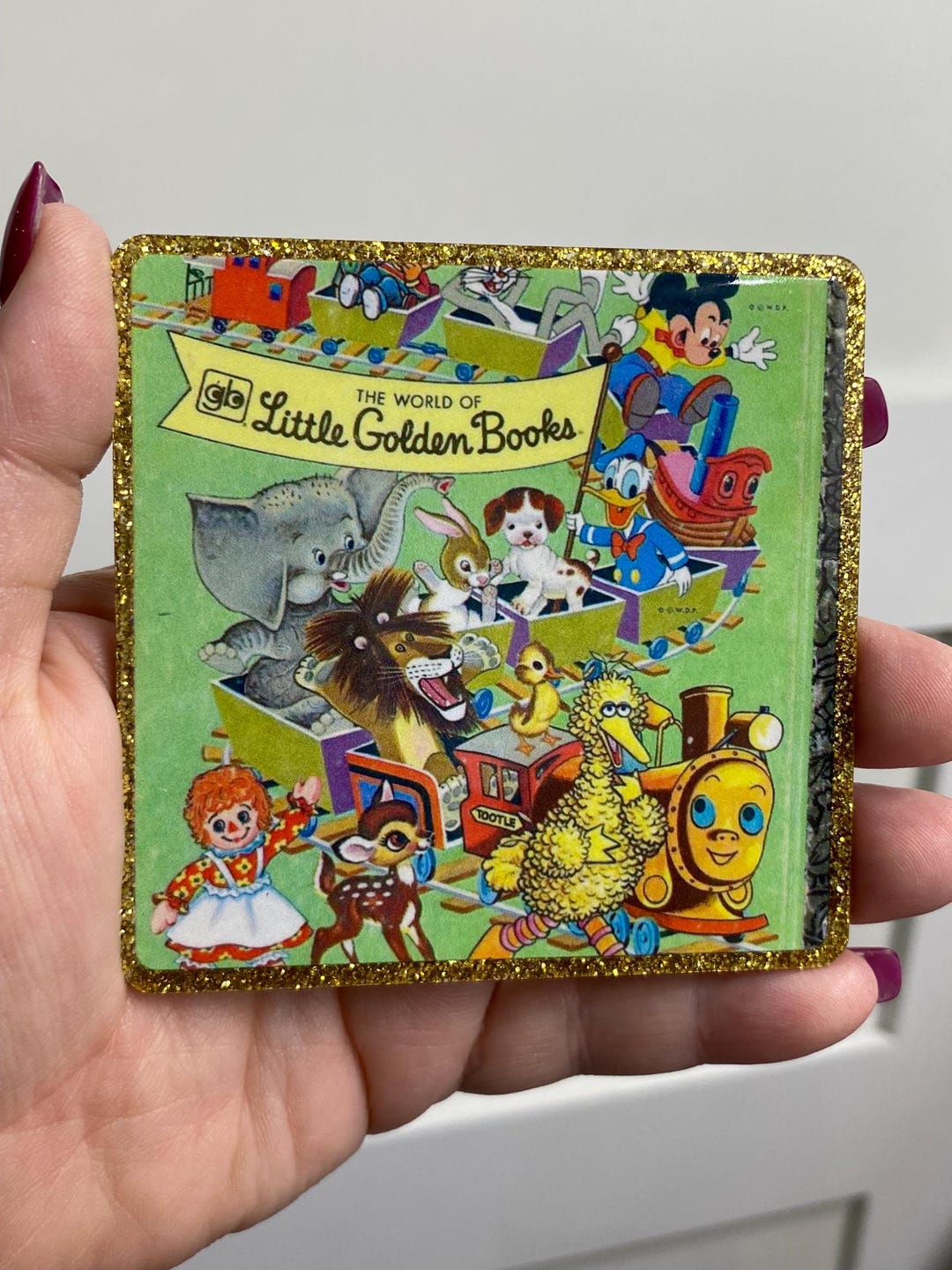 An EXTRA LARGE Gold Book Vintage Style Coverminder Magnet - Etsy