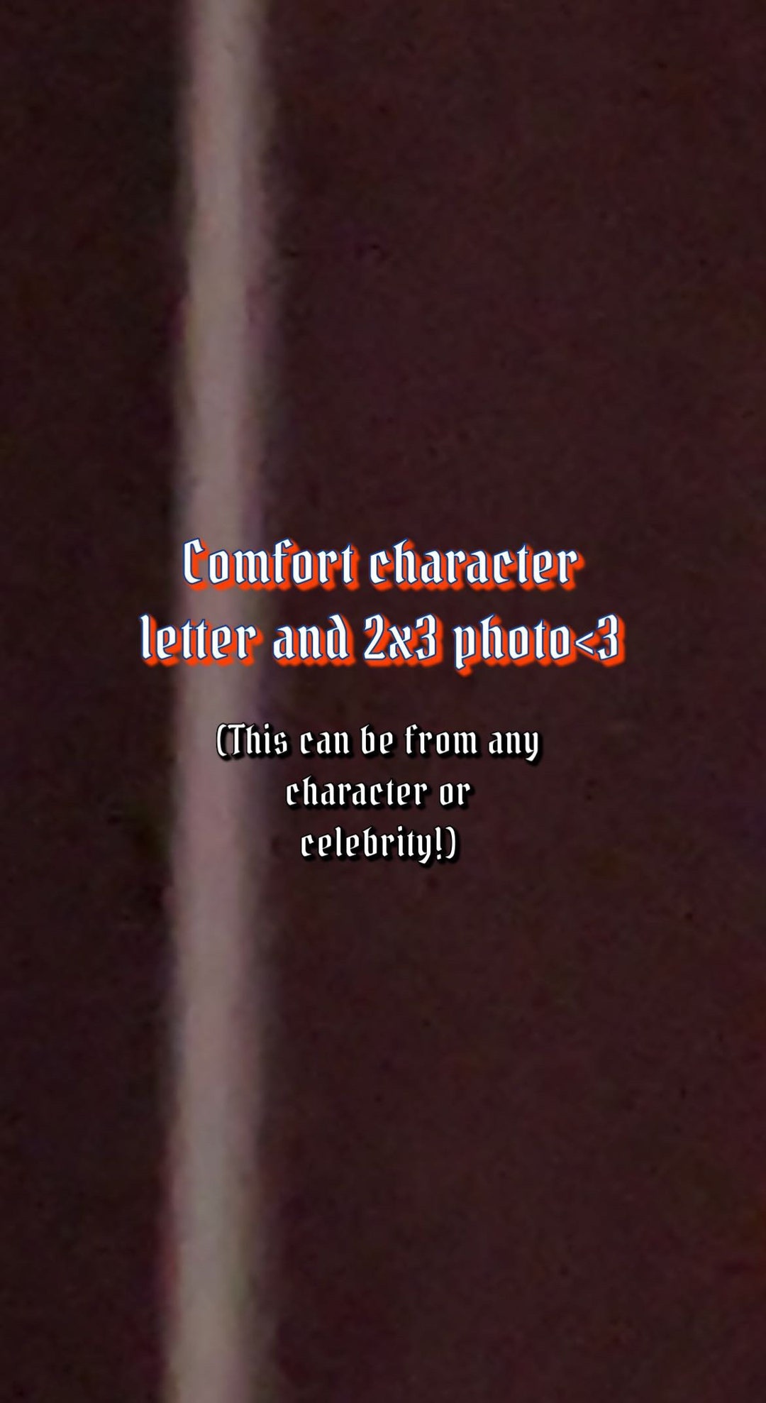 Comfort Character Letter & Photo3 - Etsy