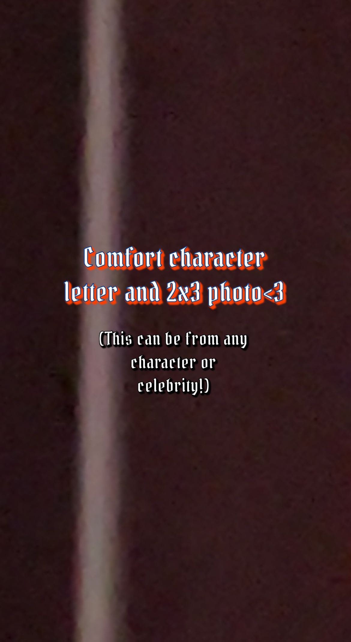 Comfort Character Letter & Photo3 - Etsy
