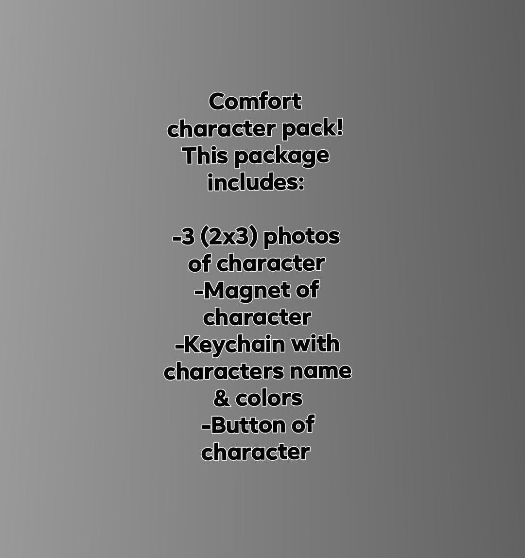 Comfort Character Pack - Etsy