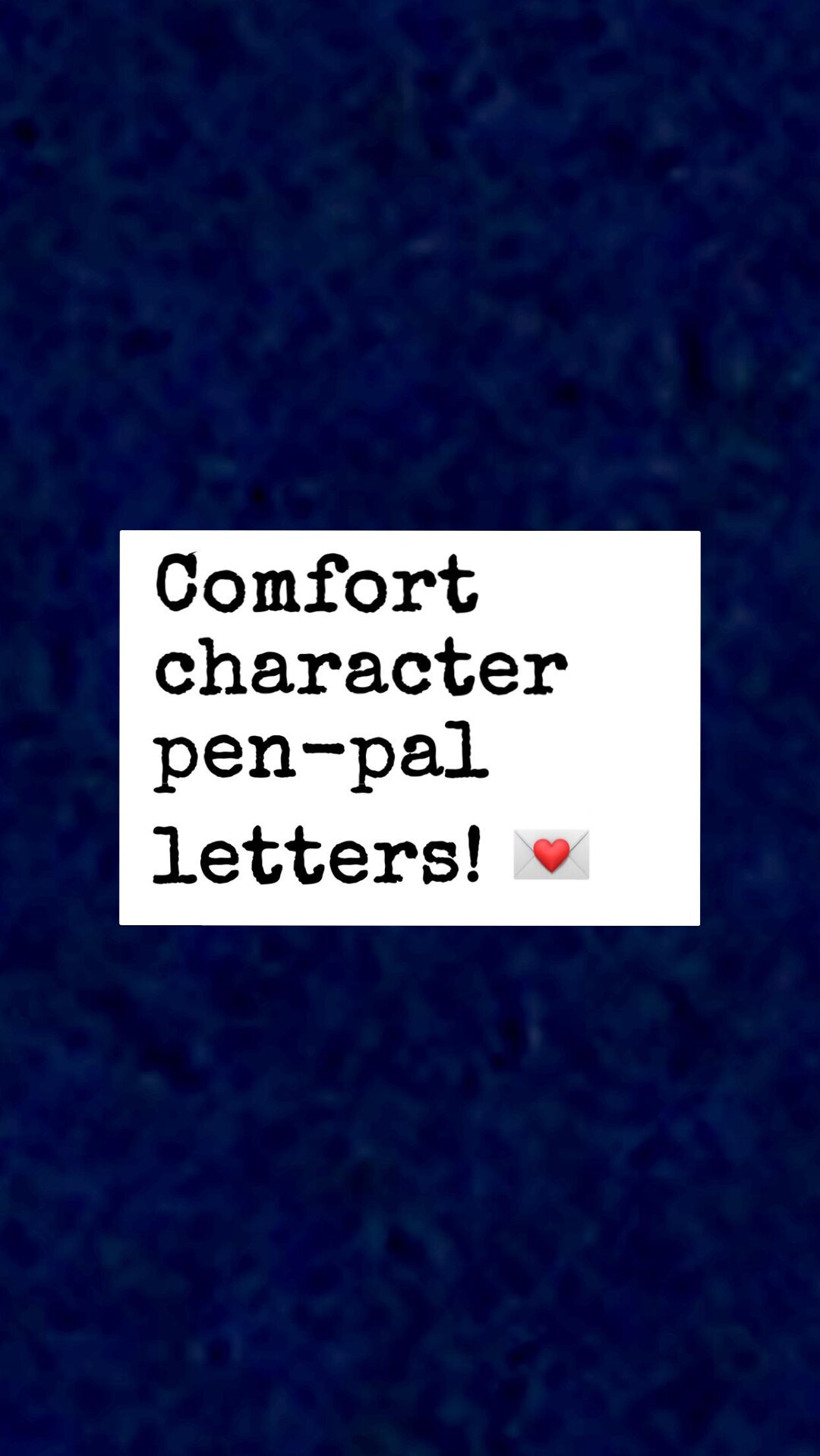 Comfort Character Pen-pal Letters - Etsy