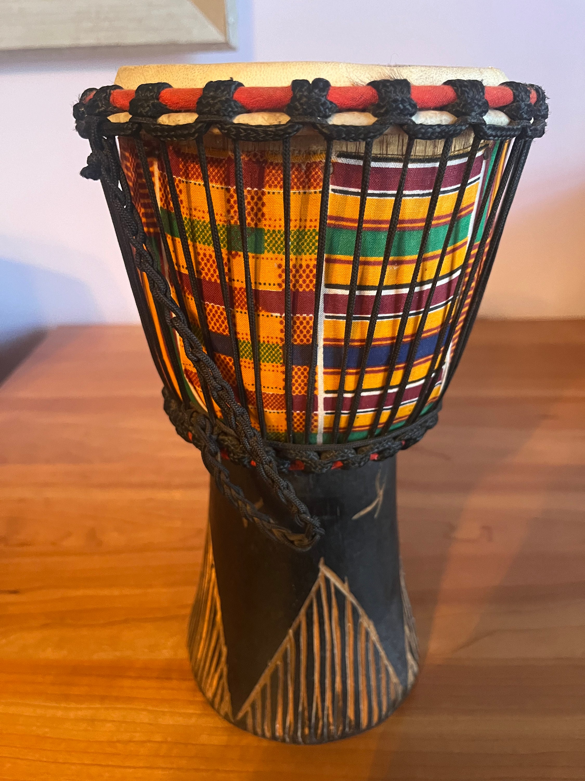 Kente Djembe Drum - Etsy