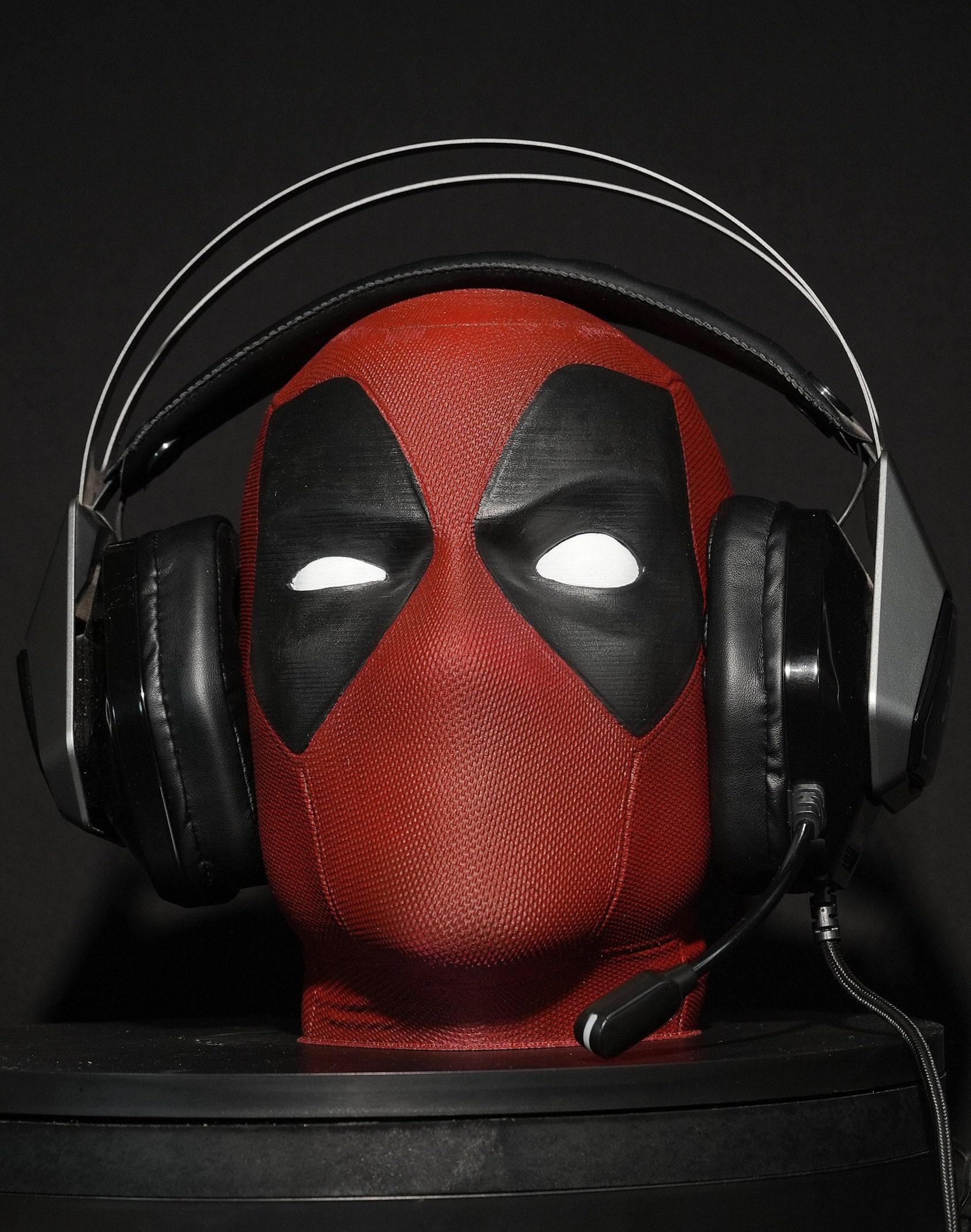 Deadpool Headphone Holder, Gamer Room Decor, Deadpool Head Bust ...