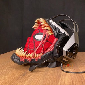 Venom/spiderman Headphone Stand, Spiderman Gift for Gamer, High Quality ...