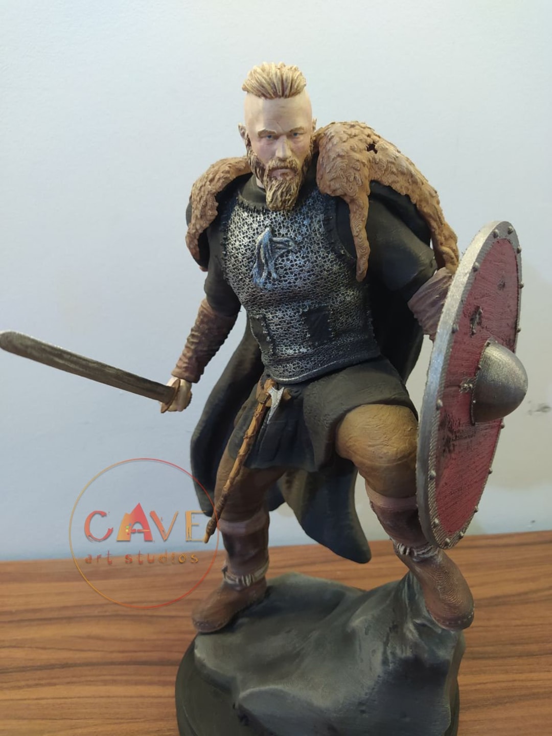 Ragnar Lothbrok Figurine, Vikings Statue, Viking Decor, Nordic Art ...