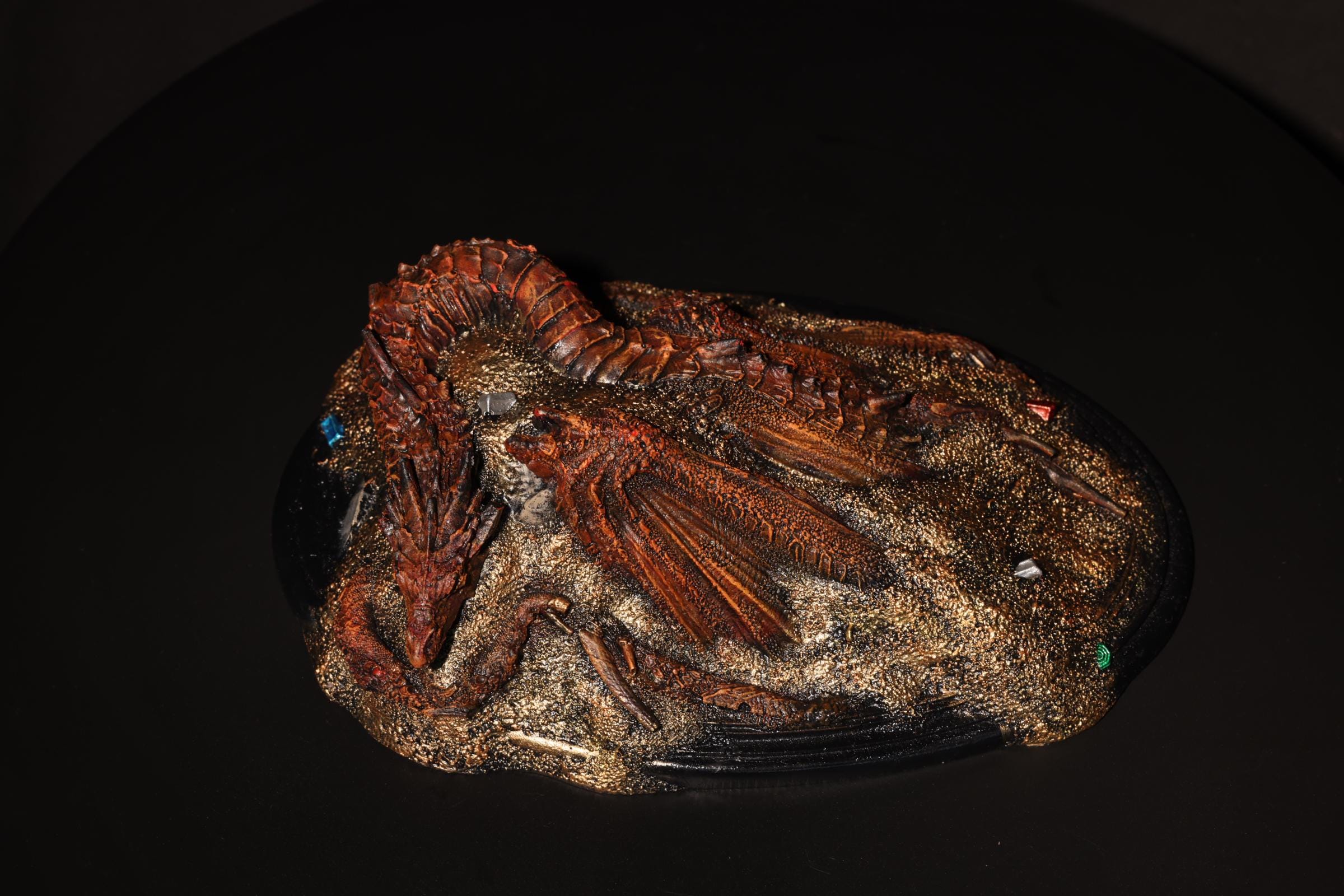 Lord of the Rings Smaug Statue, Hobbit Dragon Smaug Figure, Lotr Fan ...