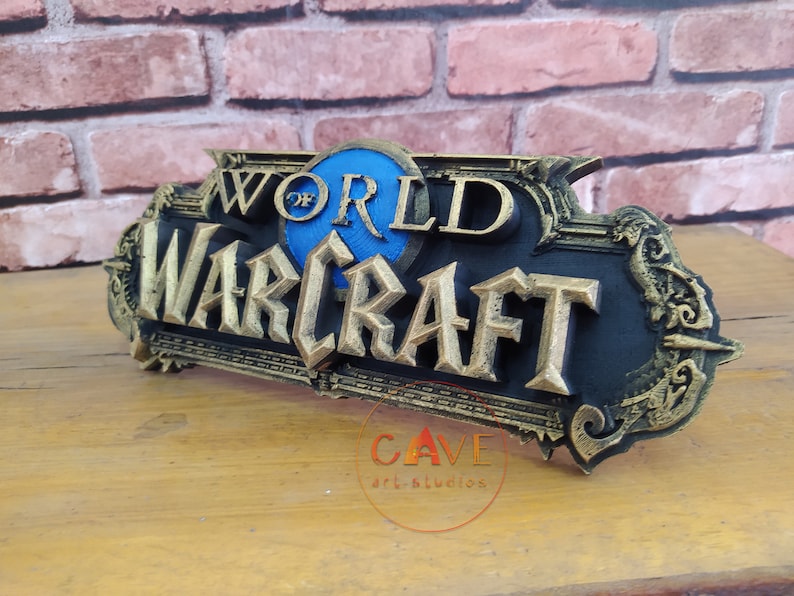 World of Warcraft Logo Desktop/wall Decor World of Warcraft - Etsy