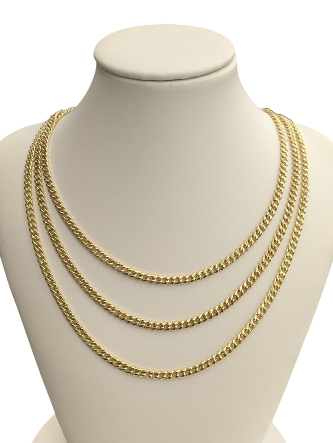 10kt Real Gold Miami Cuban Style Chain 3.8 Mm - Etsy