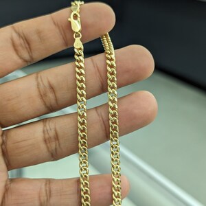 10kt Real Gold Miami Cuban Style Chain 4.5mm for Men and Women - Etsy