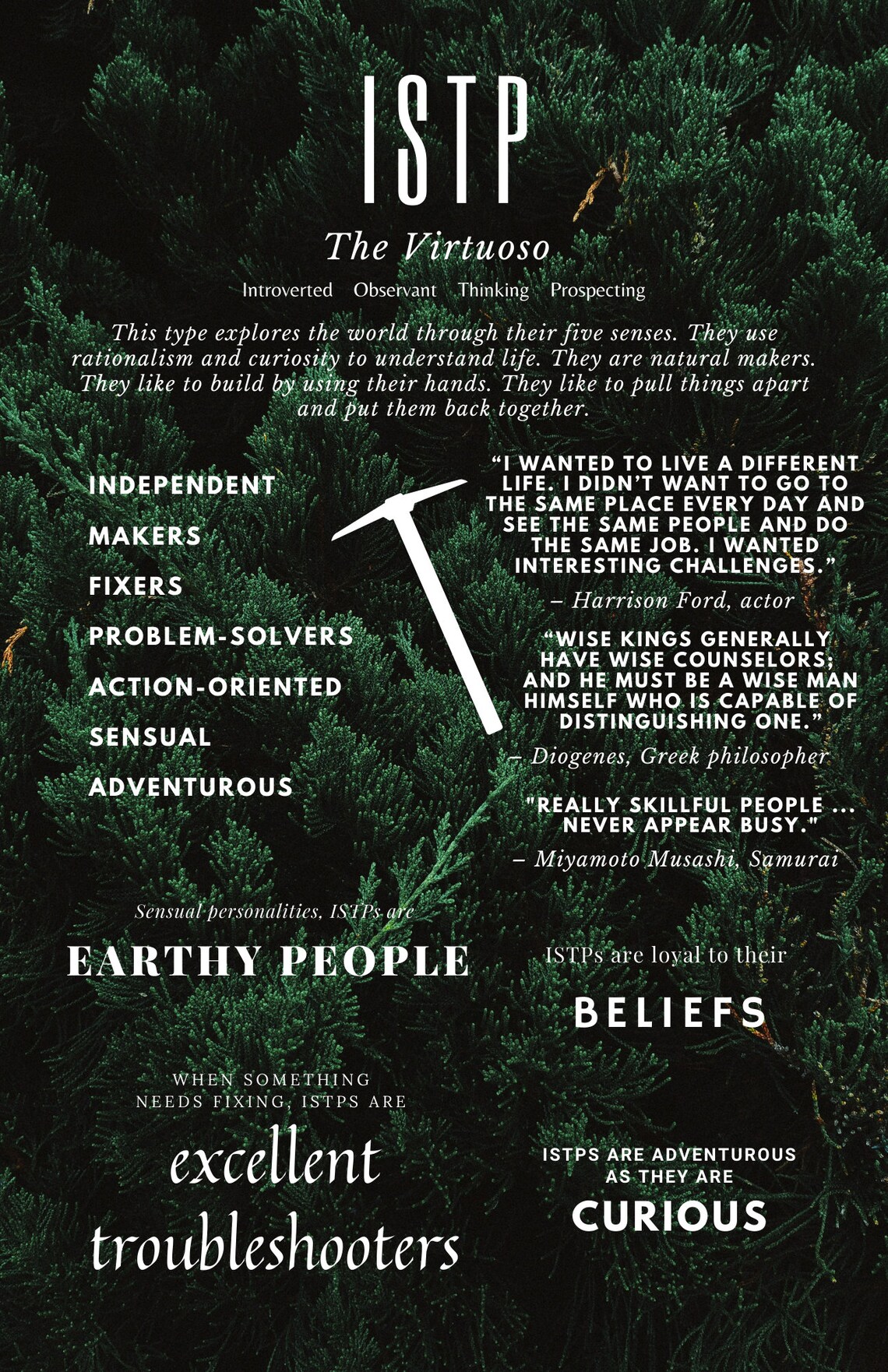 ISTP Myers-briggs Wall Art MBTI Digital Printable Poster - Etsy