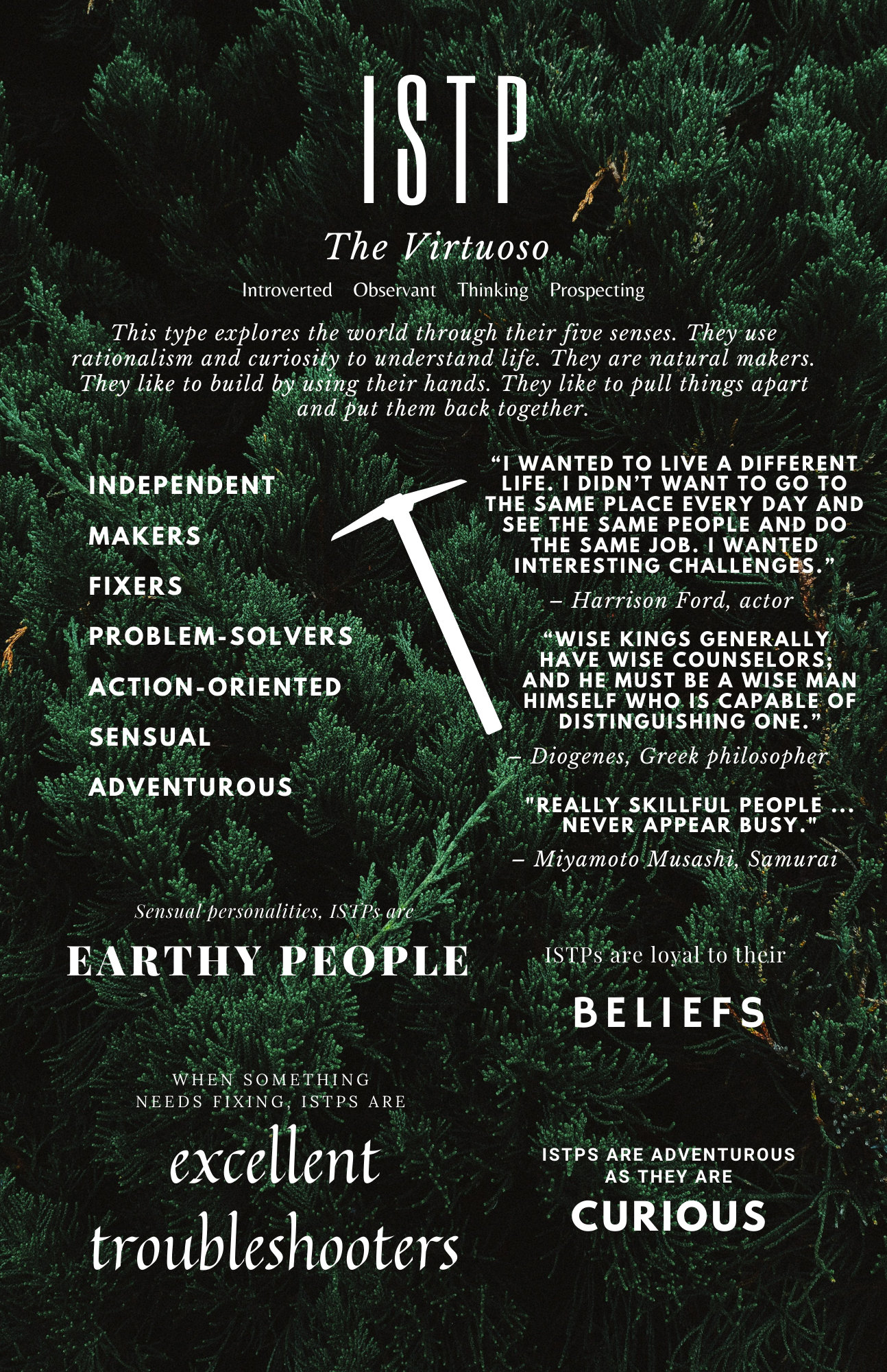 ISTP Myers-briggs Wall Art MBTI Digital Printable Poster - Etsy