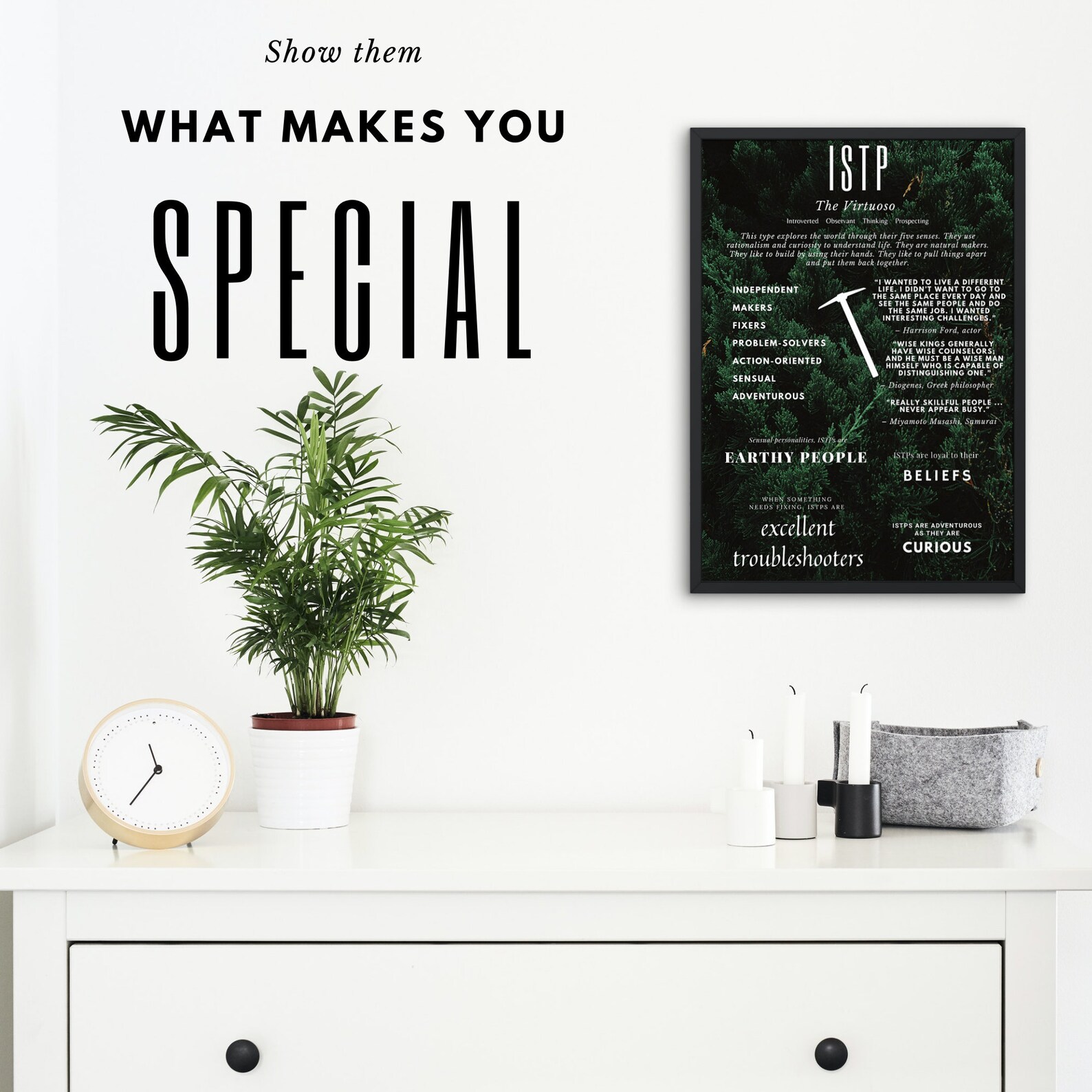 ISTP Myers-briggs Wall Art MBTI Digital Printable Poster - Etsy