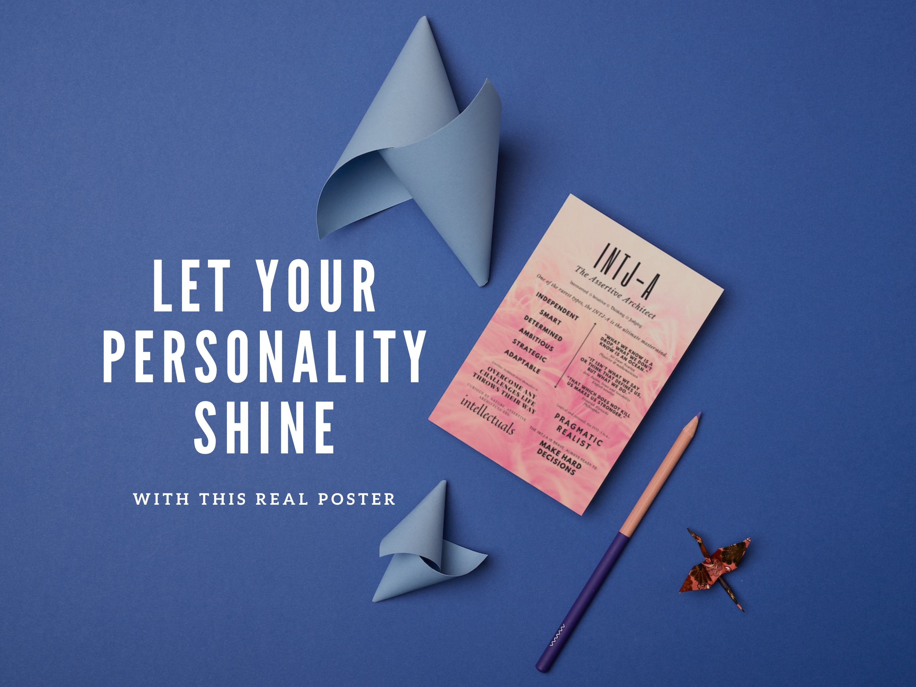 INTJ-A Personality Poster, MBTI Wall Art, Myers-briggs Decor in Pink - Etsy