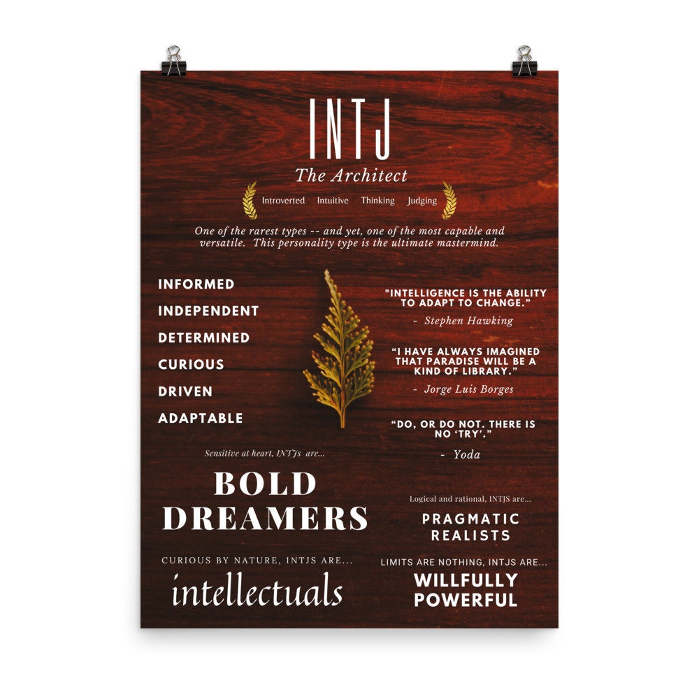 Intj Motivational Posters
