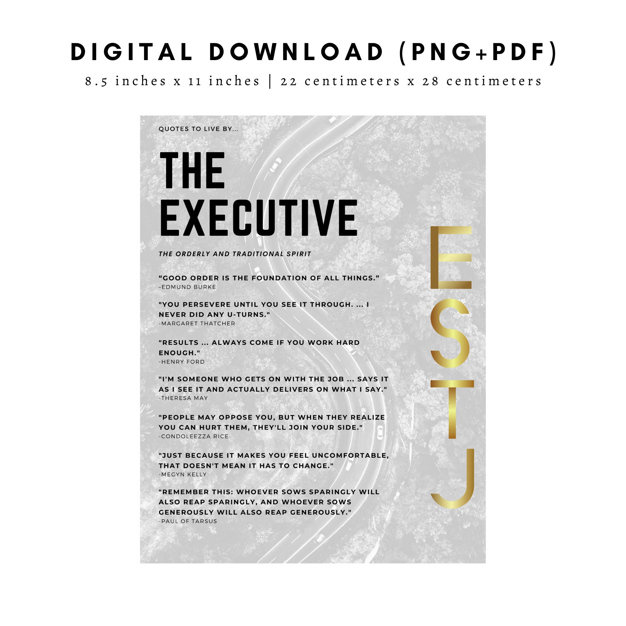 ESTJ Printable Wall Art, Myers Briggs Poster, MBTI Digital Download ...