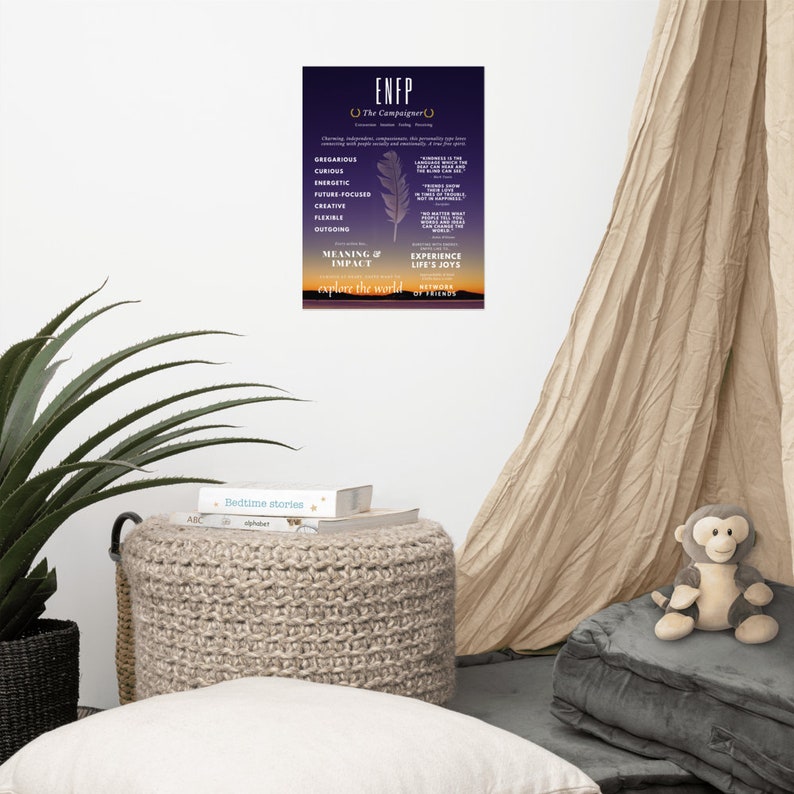 ENFP Art MBTI Poster Myers Briggs Artwork - Etsy